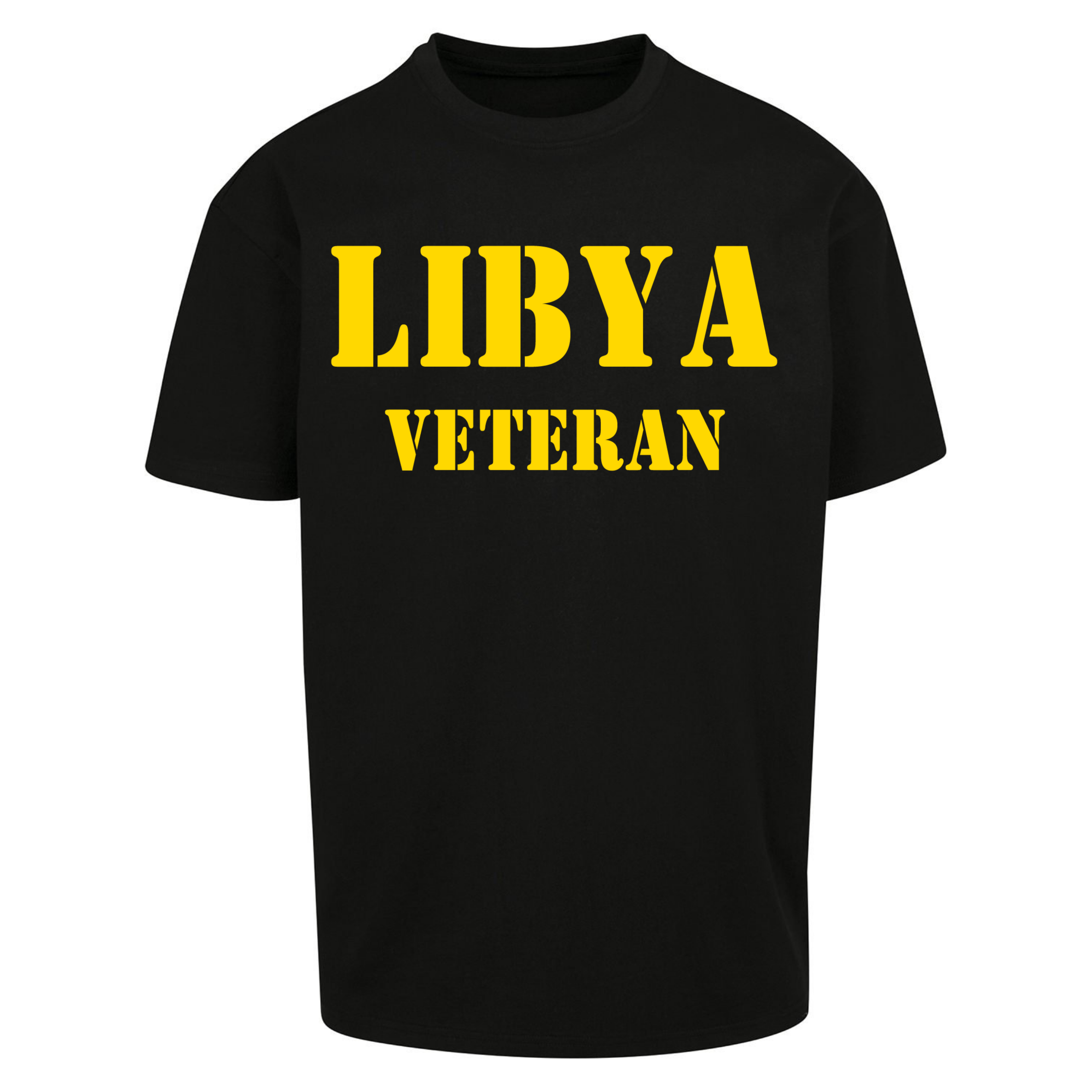 Libya Veteran Oversized T Shirts | Relaxed Fit Military Tee – Spoofytees