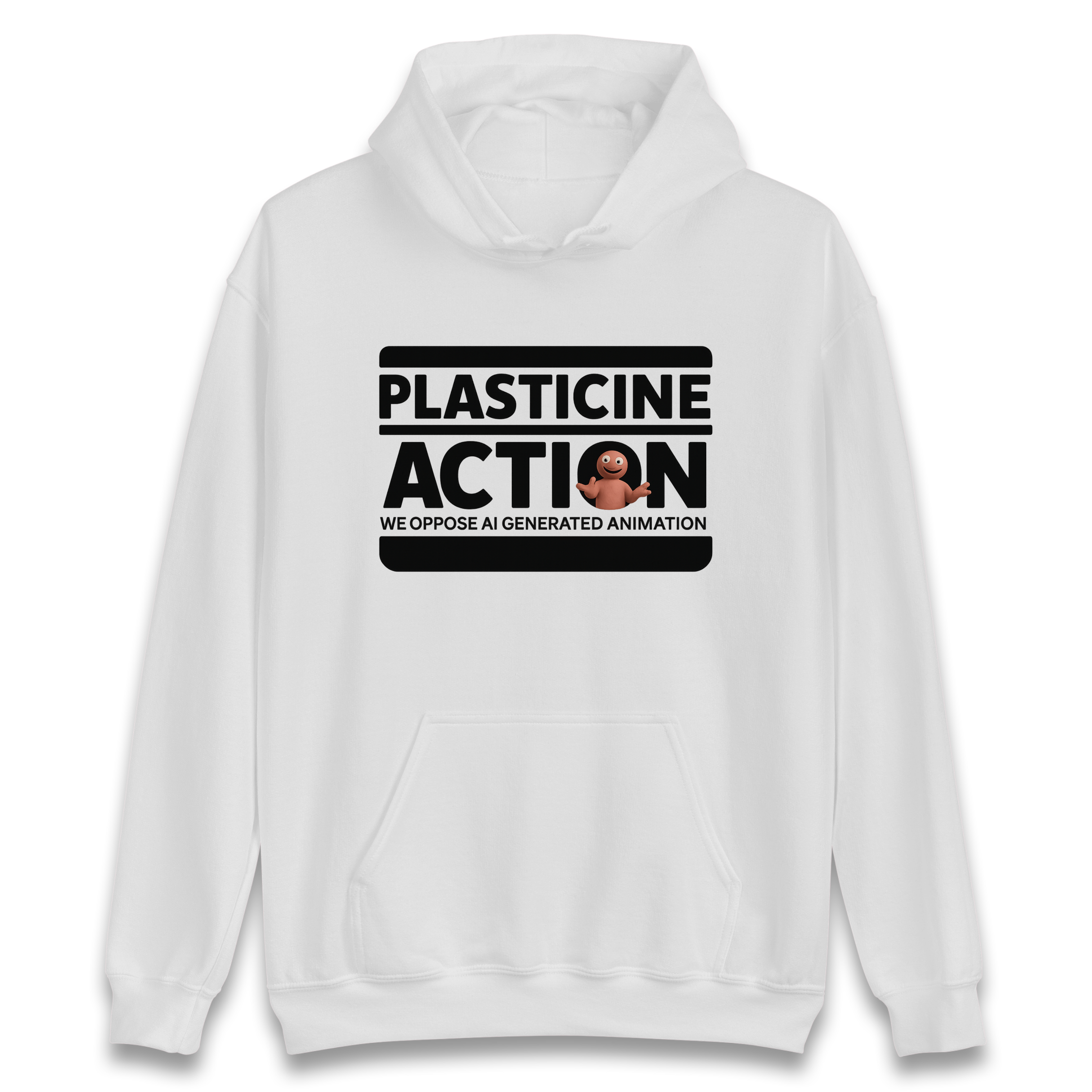 Plasticine Action Hoodie | Morph Tony Hart Clay Art Illustration Tops ...