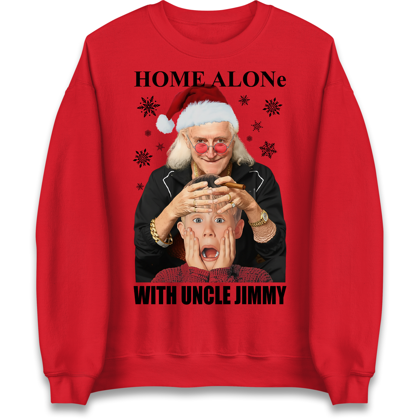 Jimmy Savile Christmas Jumper | Home Alone with Uncle Jimmy Sweaters ...