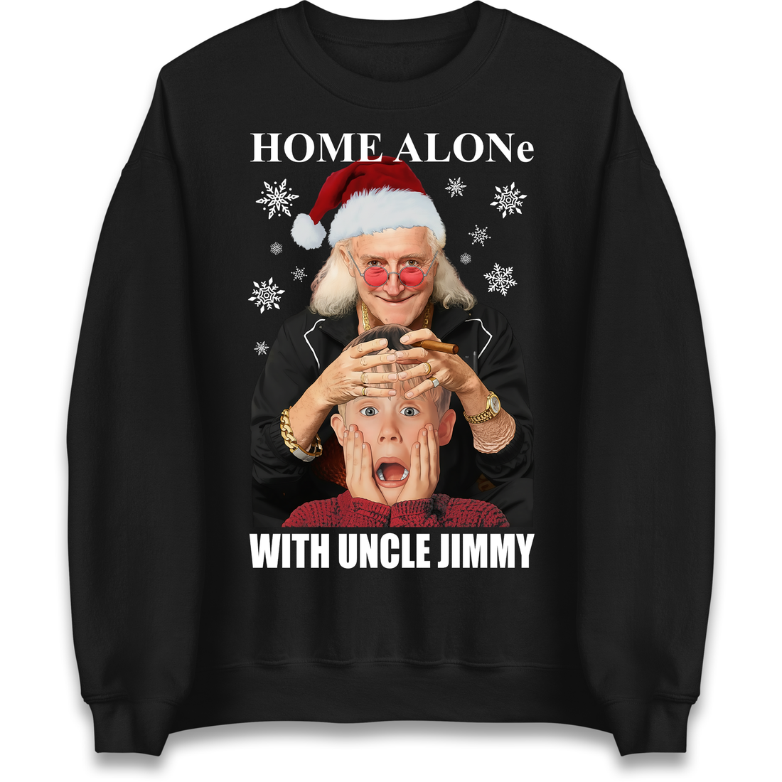 Jimmy Savile Christmas Jumper | Home Alone with Uncle Jimmy Sweaters ...