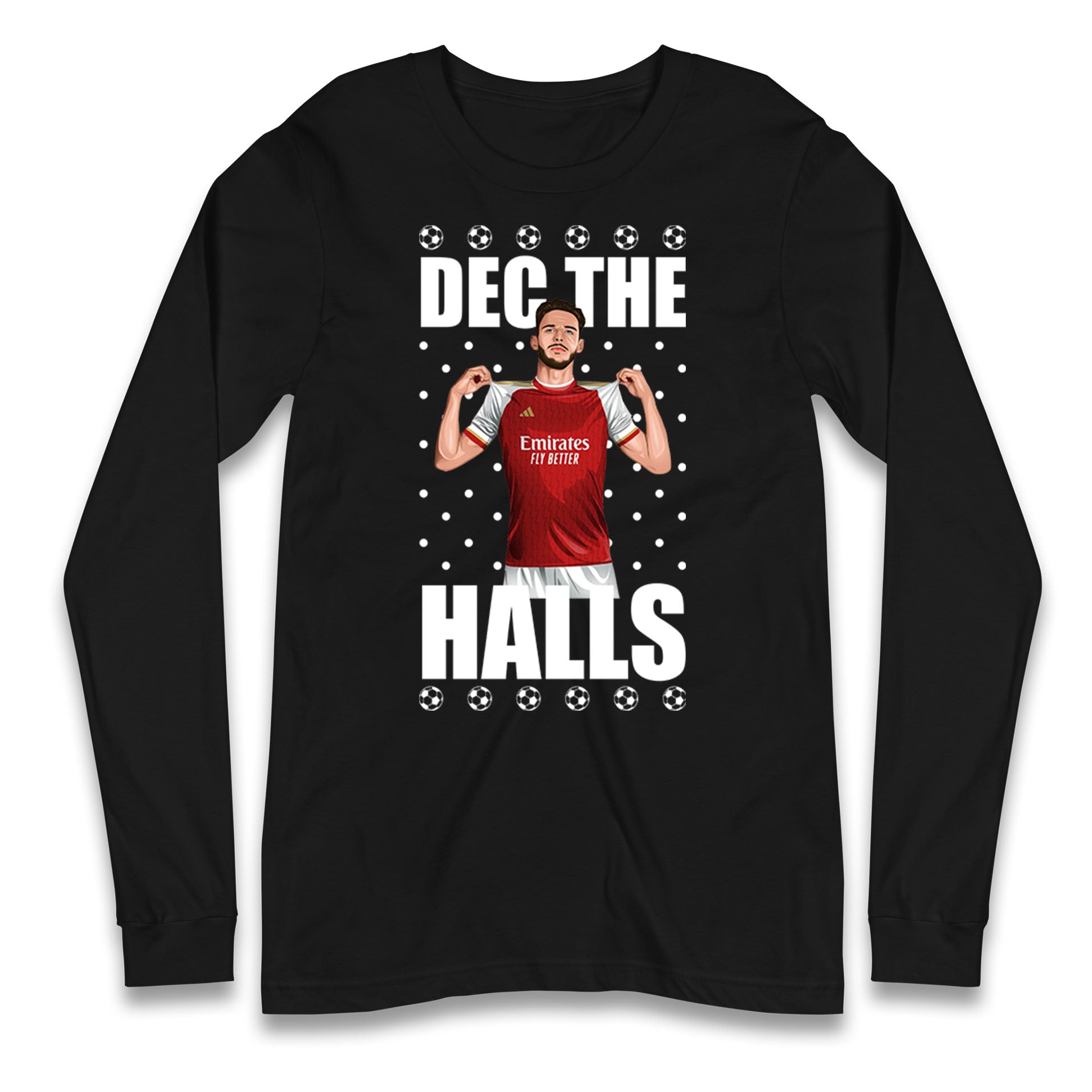 Declan Rice Long Sleeve T-Shirt | Shop For Christmas Arsenal Sale Uk ...