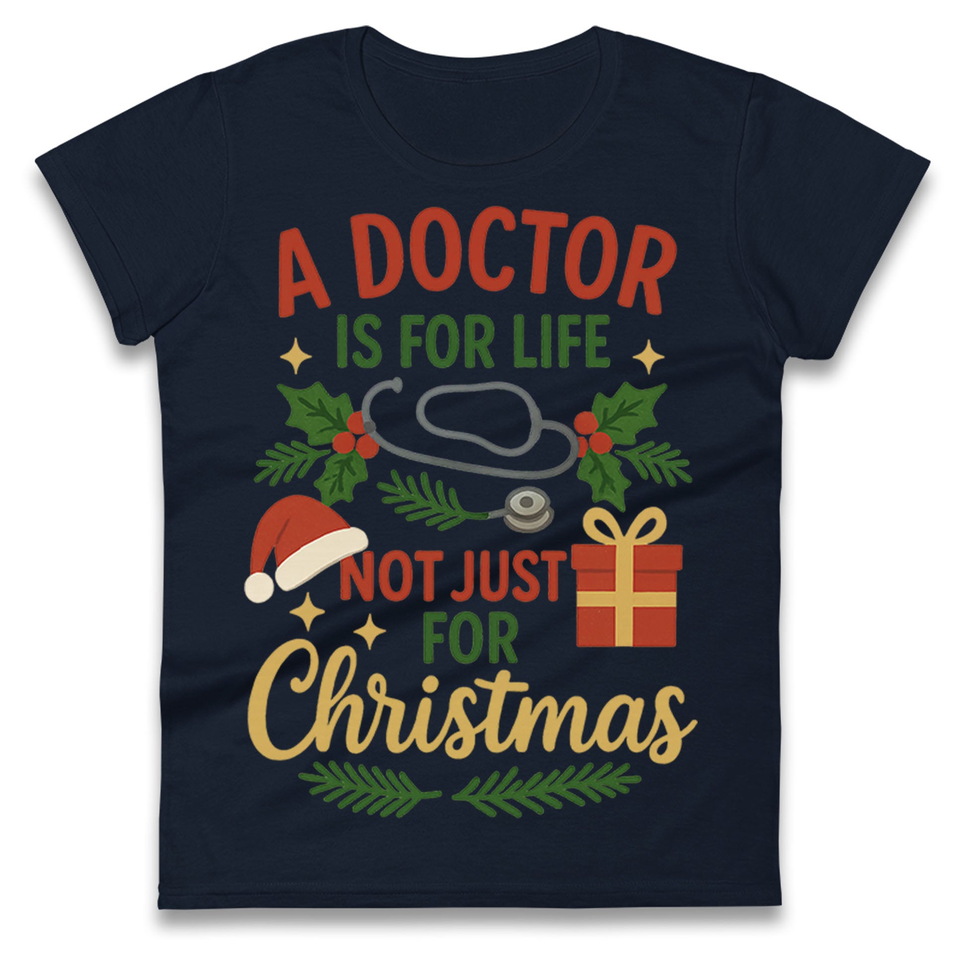 Doctor Christmas Ladies T Shirt | Buy Doctor Xmas Merch – Spoofytees
