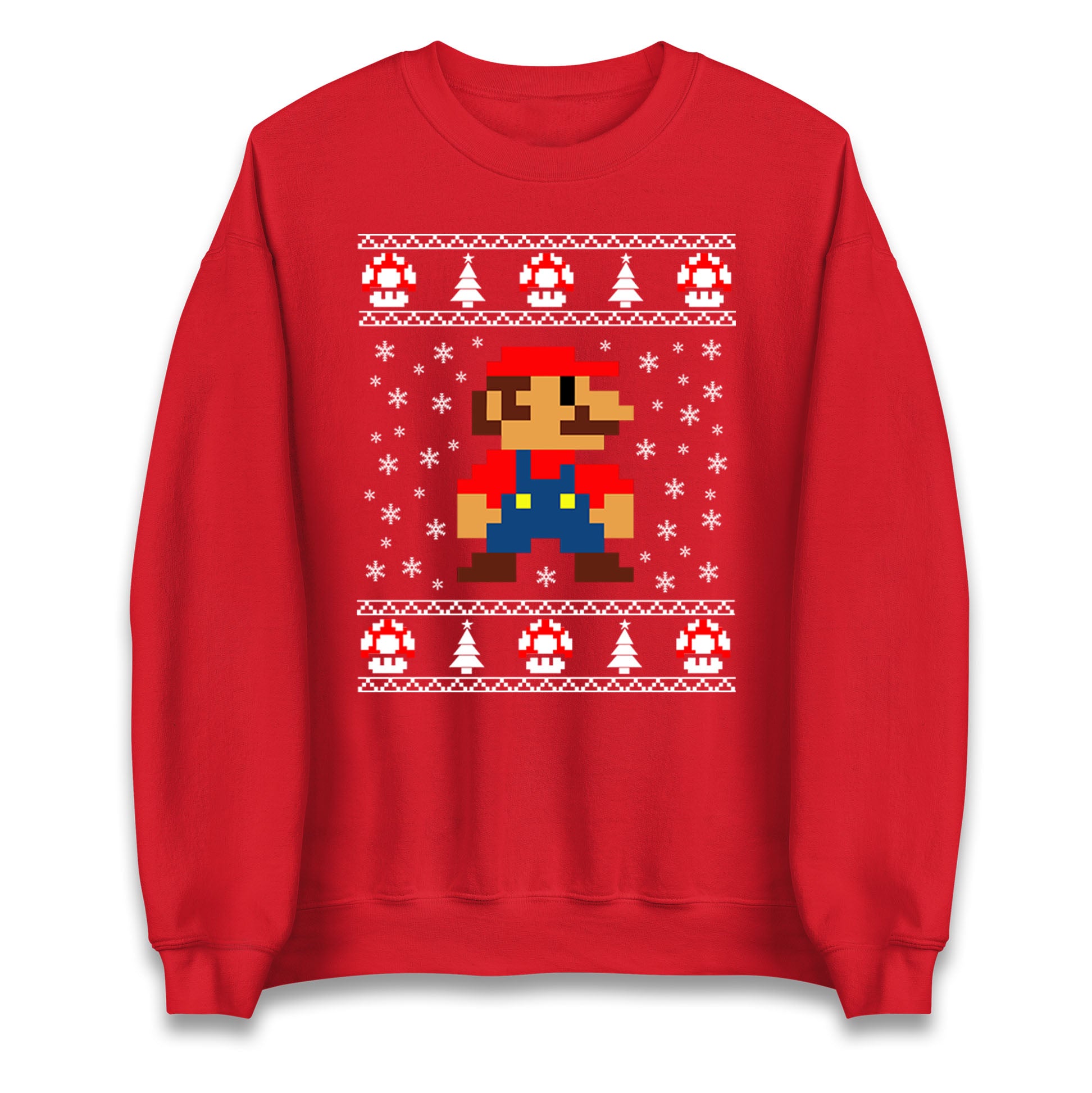 Super Mario Christmas Jumper | Shop for Nintendo Xmas Sweaters – Spoofytees