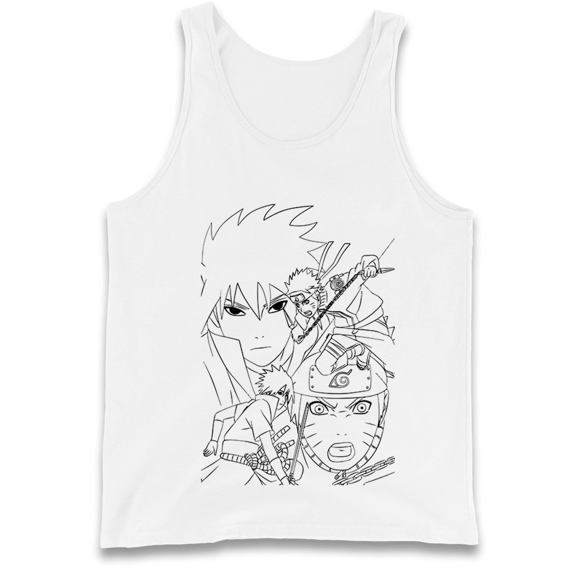 Sasuke & Naruto Tank Top | Shop For Naruto Shippuden Clothes – Spoofytees