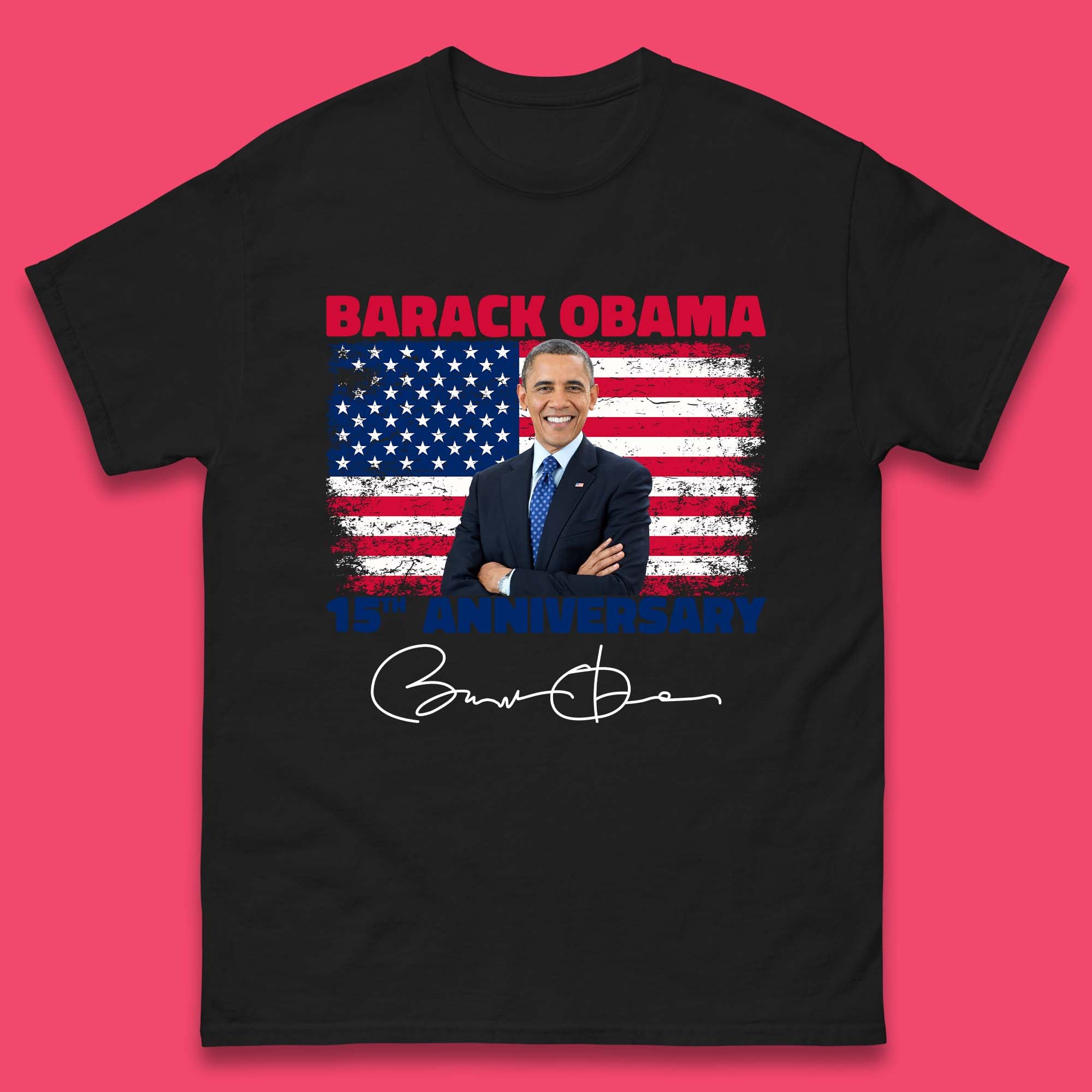 Barack Obama 15th Anniversary Mens T-Shirt – Spoofytees