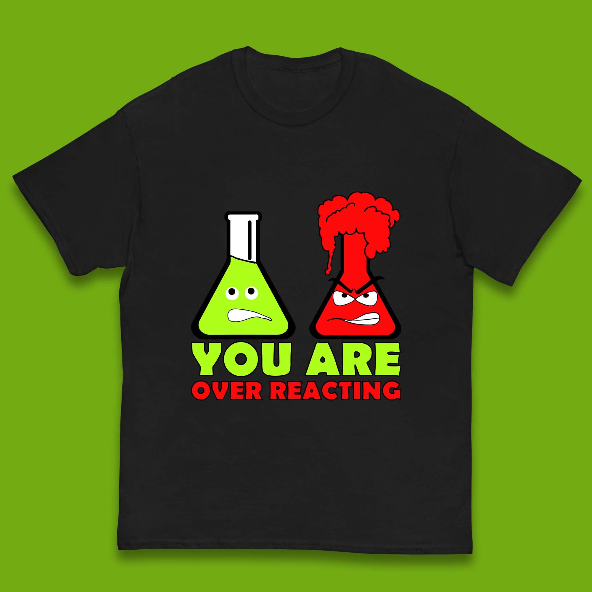 You Are Over Reacting Creepy Face Flask Funny Meme Chemistry Lovers Ki ...