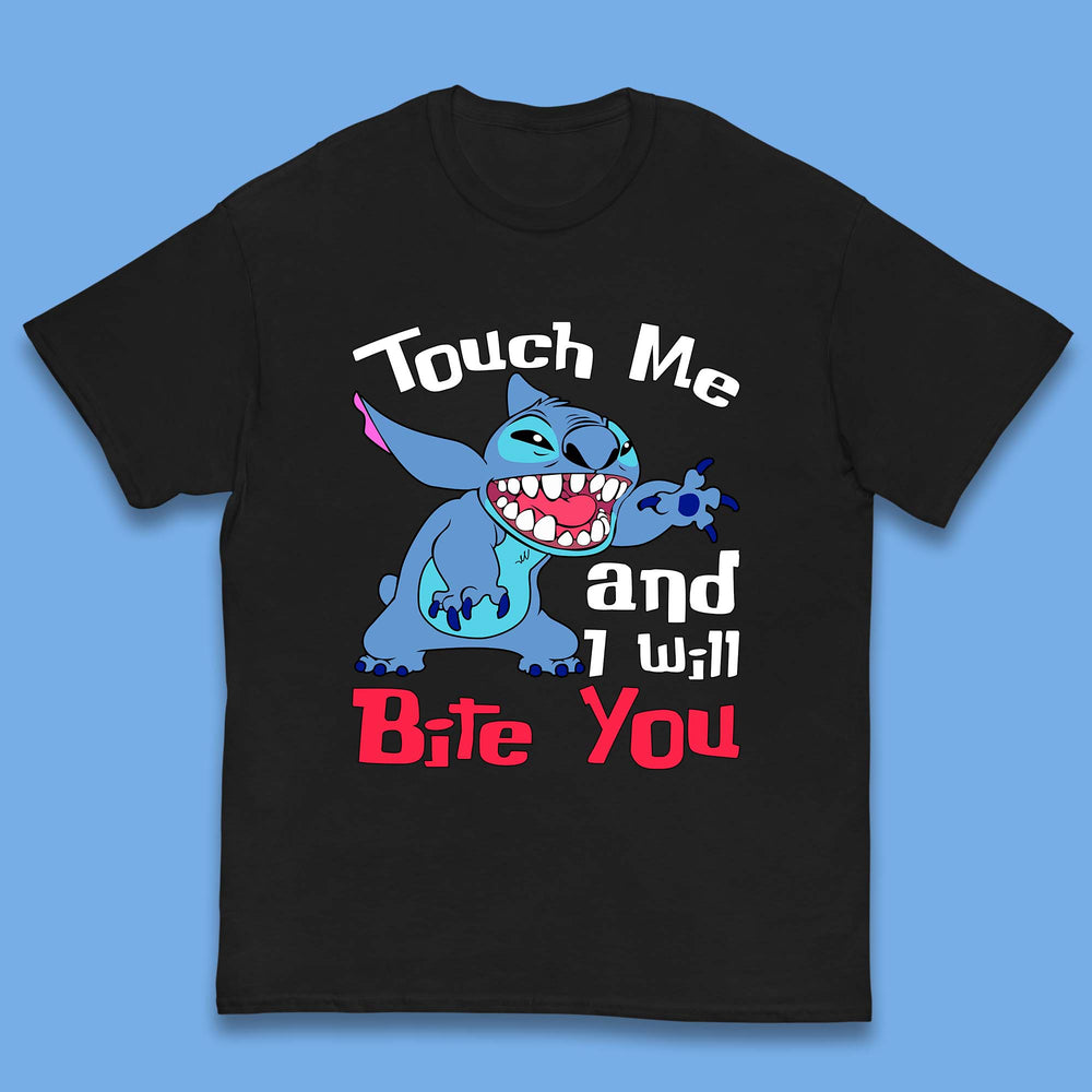 Disney Angry Stitch Cartoon Touch Me And I Will Bite You Lilo & Stitch ...
