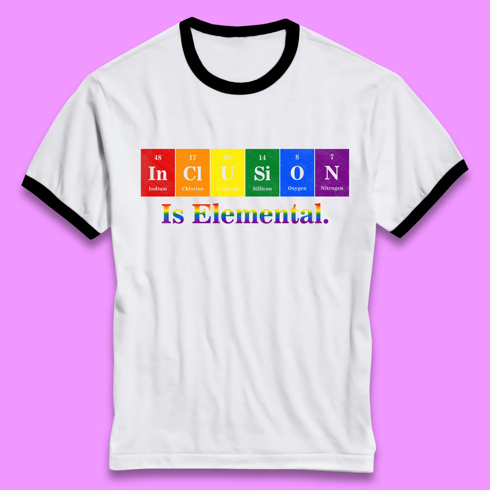 Inclusion is Elemental Ringer T-Shirt – Spoofytees