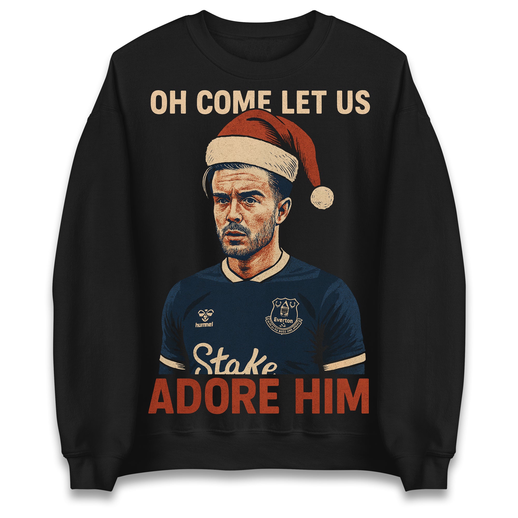Jack Grealish Christmas Jumper | Buy Everton FC Xmas Sweaters Online ...