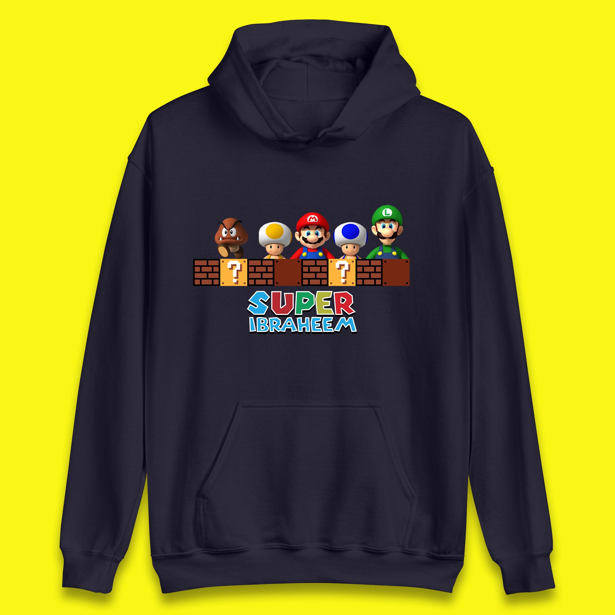 Personalised Super Mario Hoodie UK | Super Mario Clothing for Sale ...