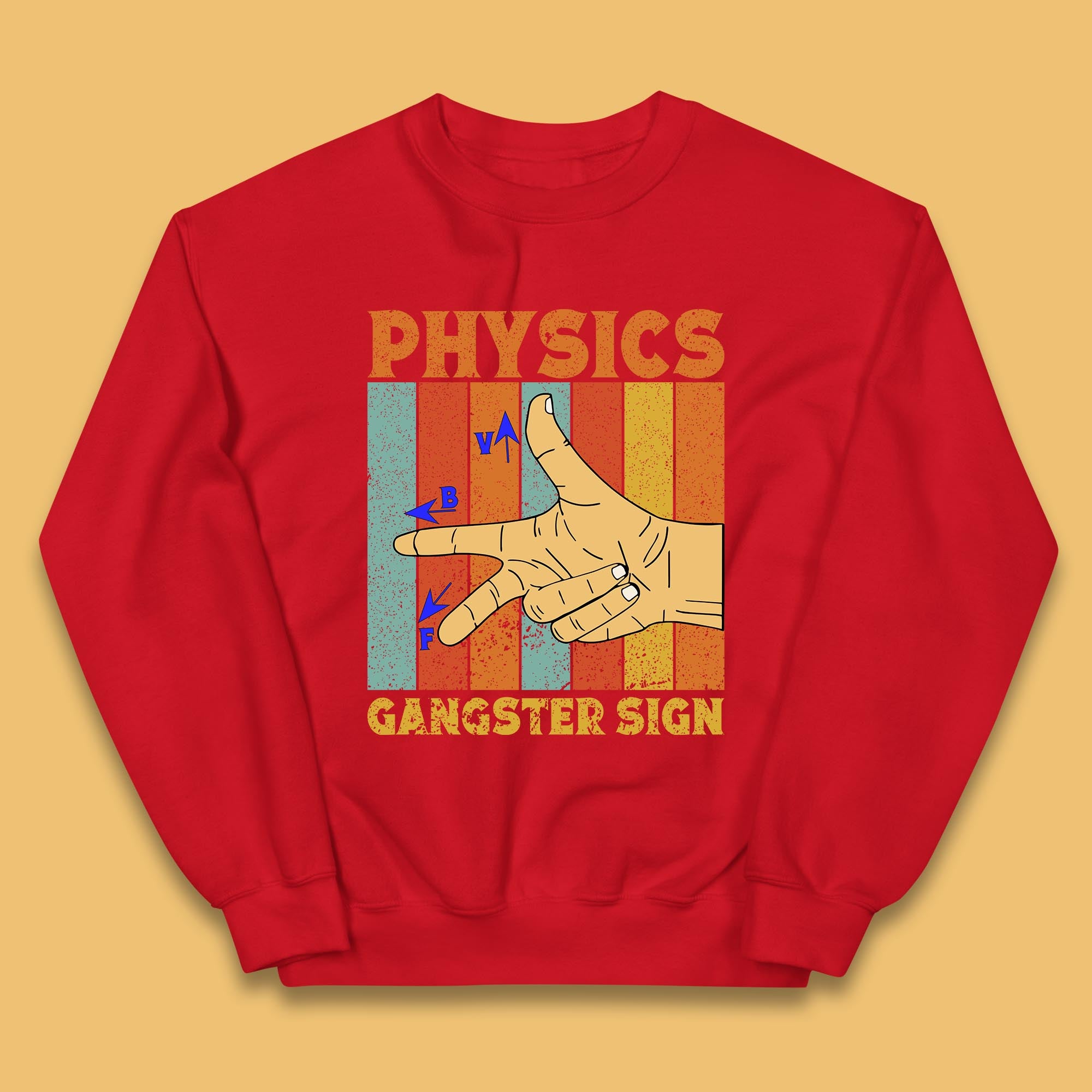 Physics Gangster Sign Right Hand Rule Funny Parody Science Scientist K ...