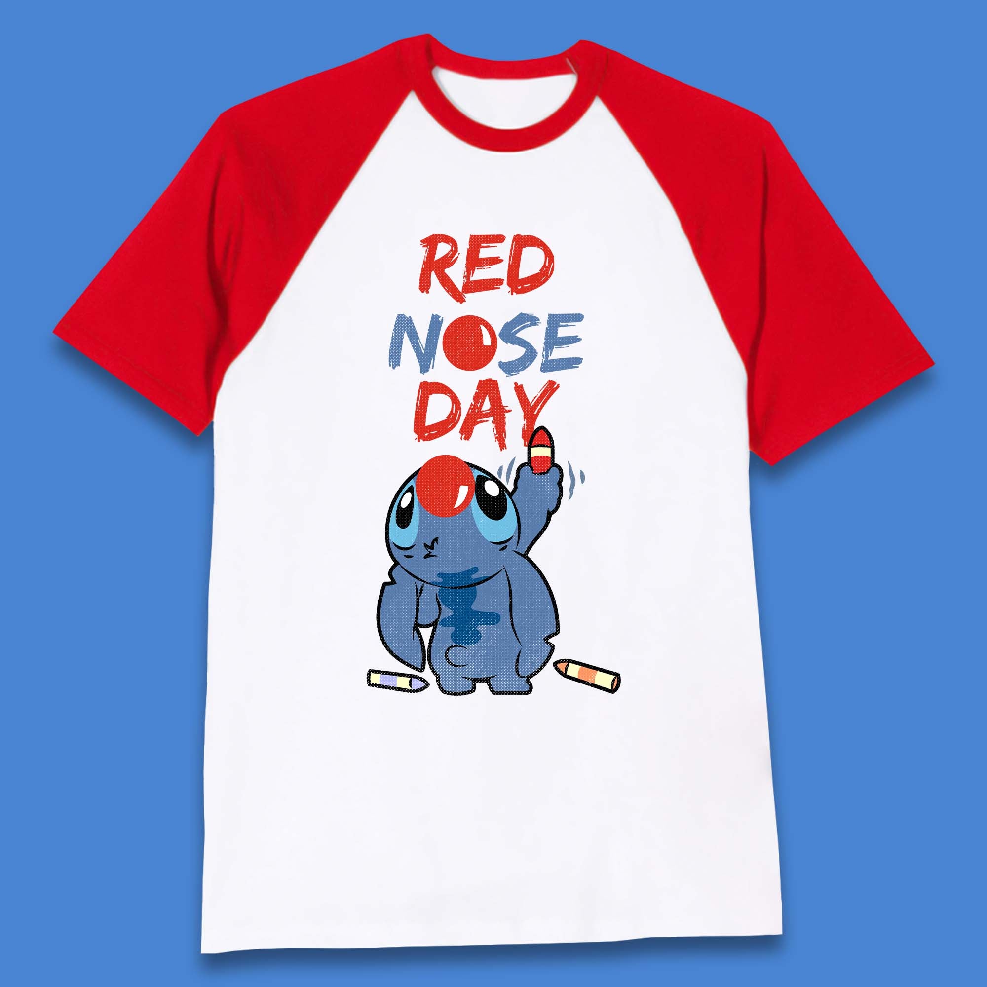Stitch Red Nose Day Tshirt | Shop for Comic Relief Shirts for Sale ...
