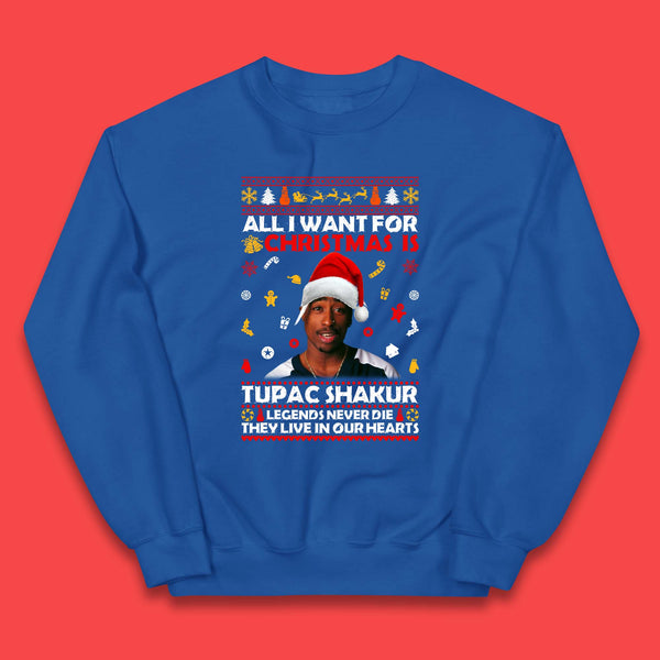 Tupac Shakur Christmas Kids Jumper – Spoofytees