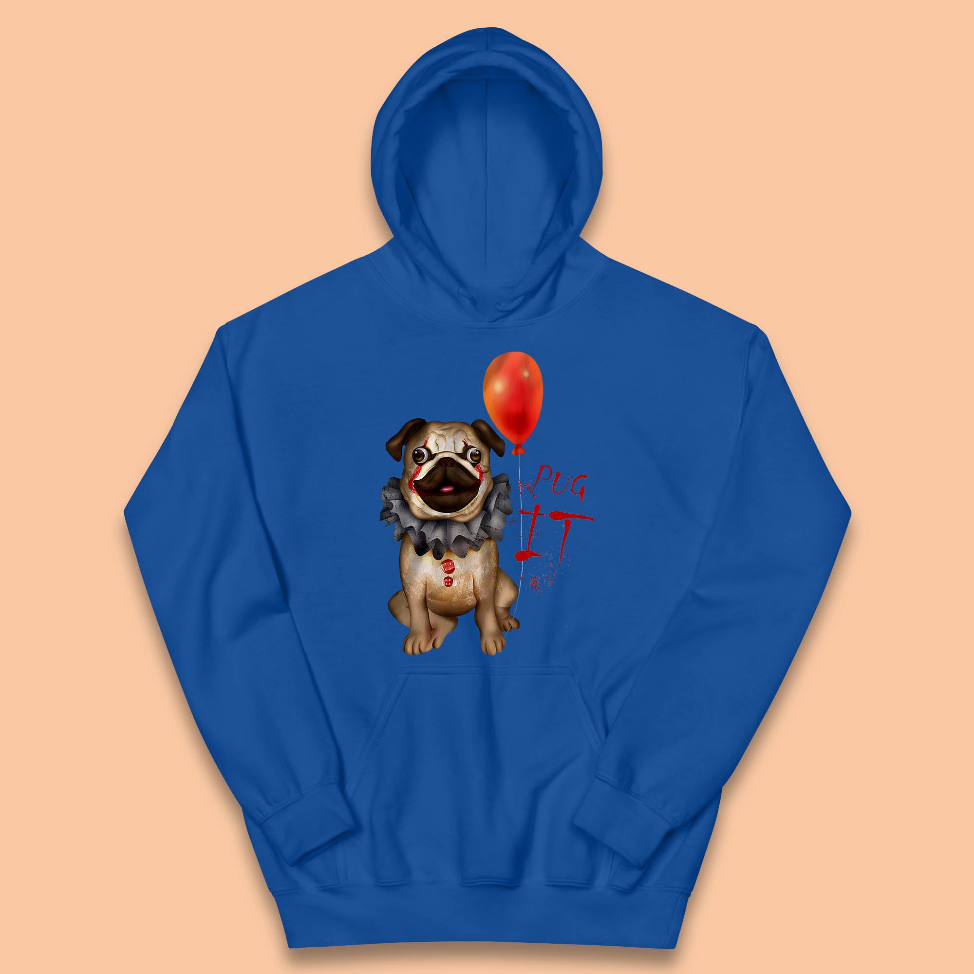 Pug IT Pennywise Clown Dog Spoof Halloween Pug Dog Costume Horror Movi ...