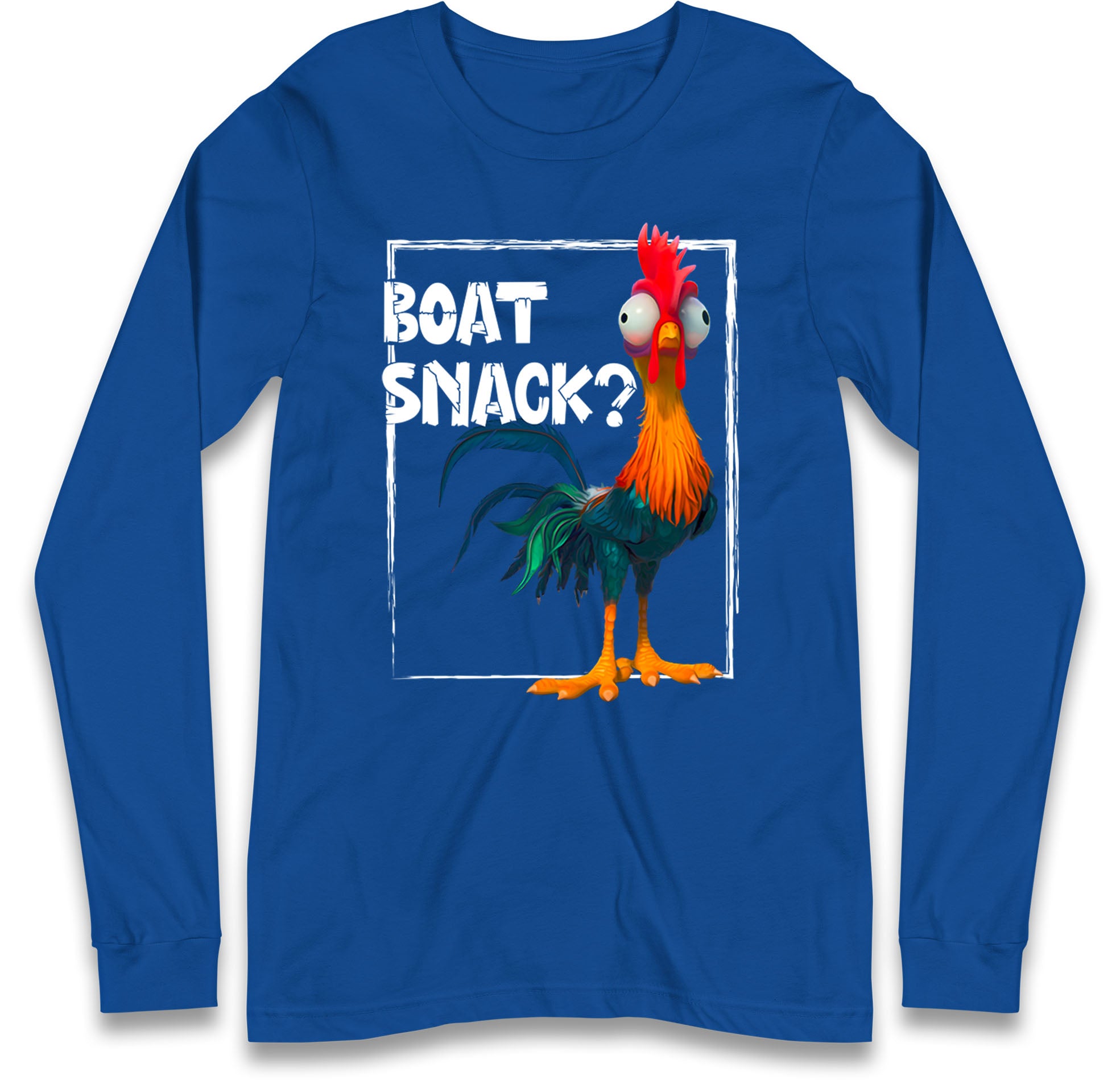 Hei Hei Boat Snack Long Sleeve T-Shirt | Shop For Moana Anime Clothing ...