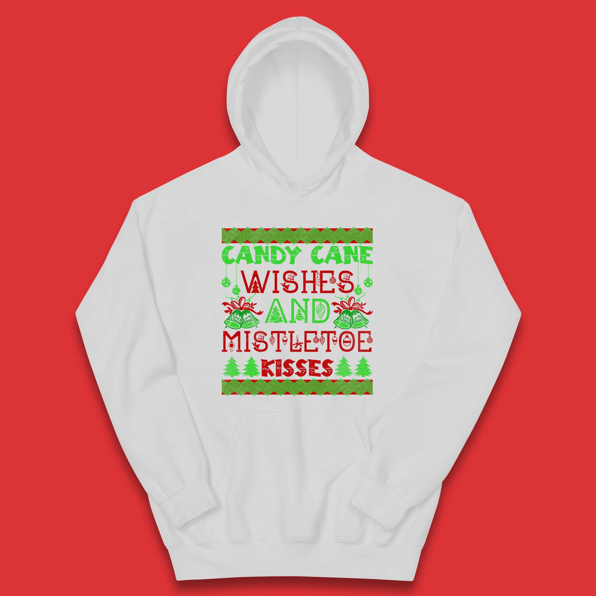 Candy Cane Christmas Kids Hoodie | Shop For Christmas Sale Uk – Spoofytees