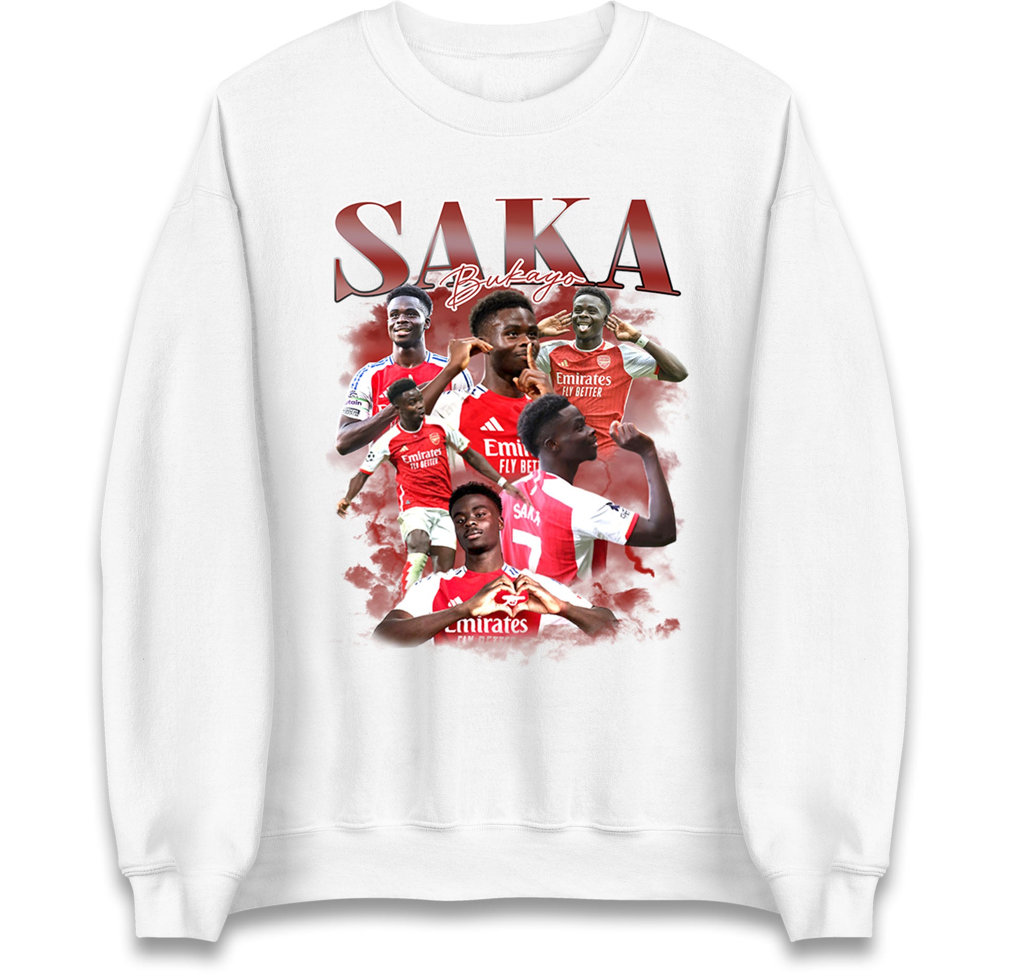 Bukayo Saka Jumper | Shop For Arsenal FC Clothing – Spoofytees