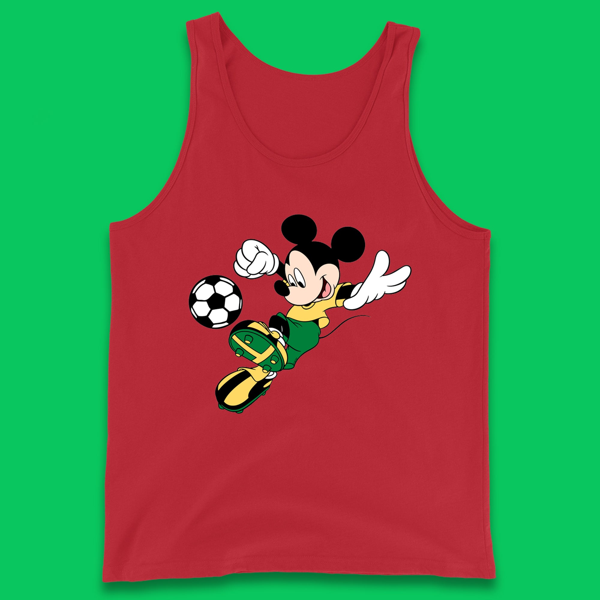Mickey Mouse Kicking Football Soccer Player Disney Cartoon Mickey Socc ...