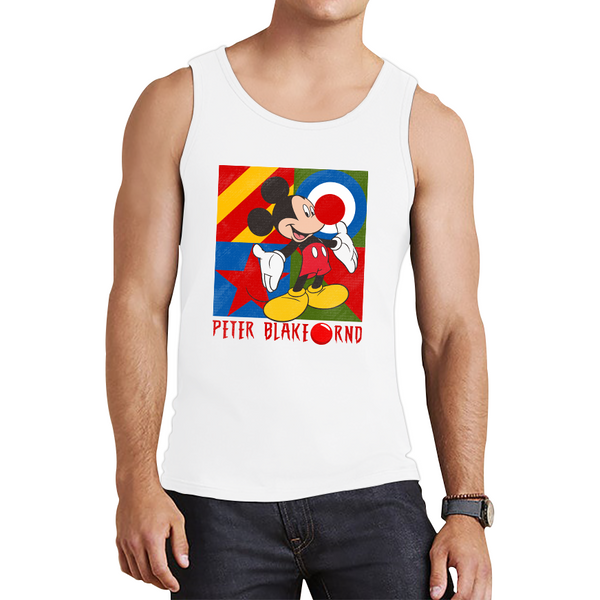 Peter Blake Mickey Mouse Red Nose Day Tank Top. 50% Goes To Charity ...