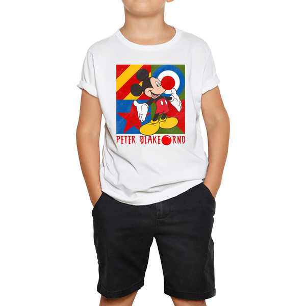 Peter Blake Mickey Mouse Red Nose Day Kids T Shirt. 50% Goes To Charit ...