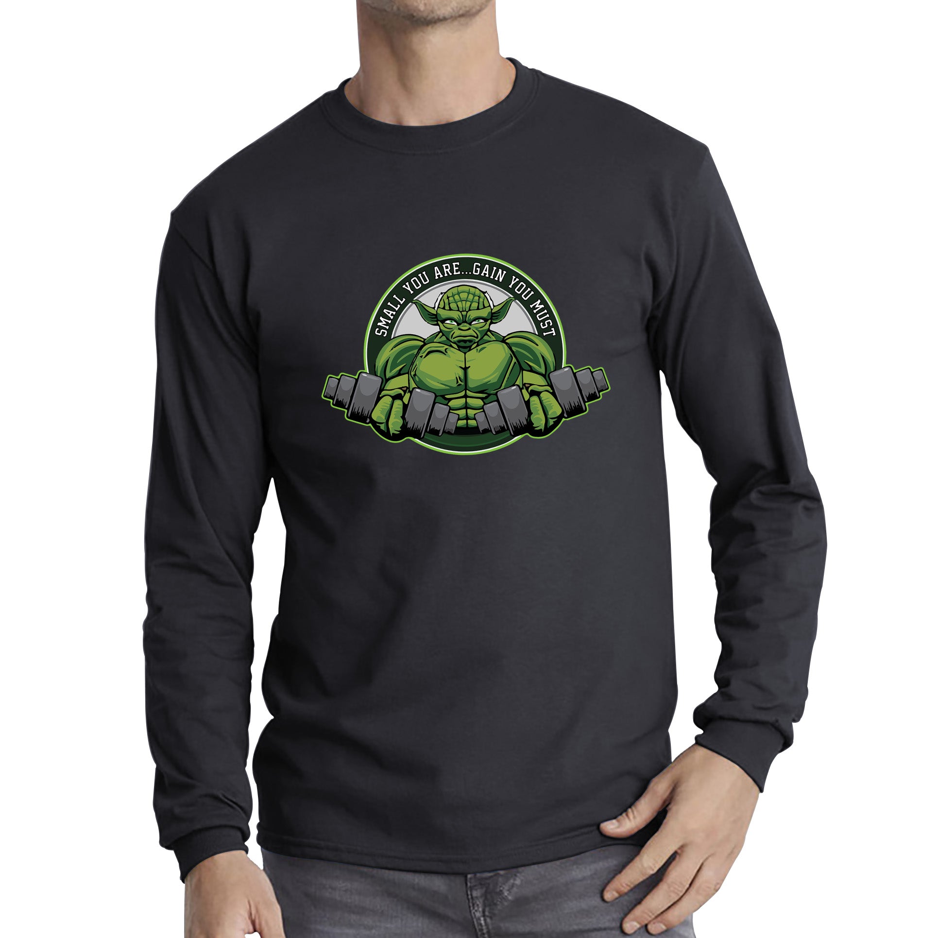 Small You Are Gain You Must Yoda Lifting Star Wars Dagobah Gym Fitness ...