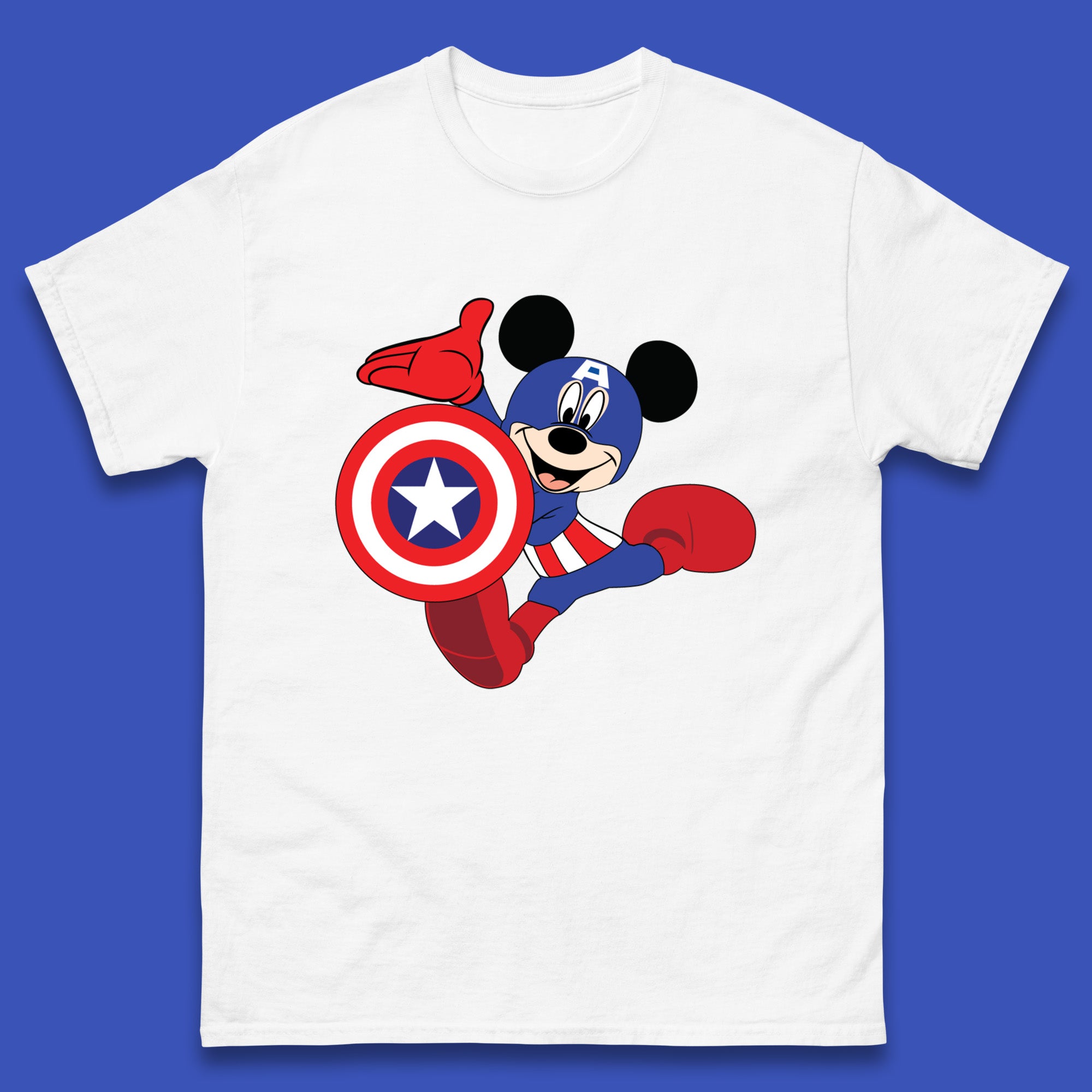 Mickey Mouse Wearing Captain America Costume Disney Marvel Avengers Su ...