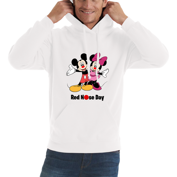Minnie Mouse and Mickey Mouse Red Nose Day Hoodie | Disney Hoodies UK ...